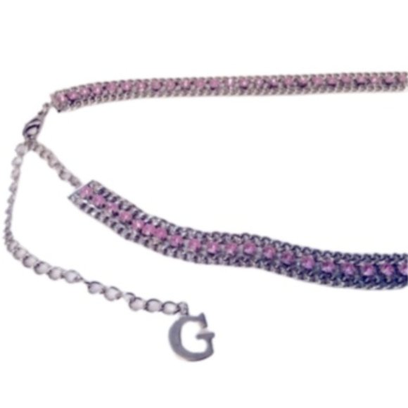 Guess | Accessories | Guess Pink Chain Belt Or Necklace | Poshmark